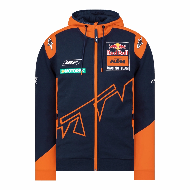 Hanorac KTM Red Bull Racing Official Teamline albastru-portocaliu ...