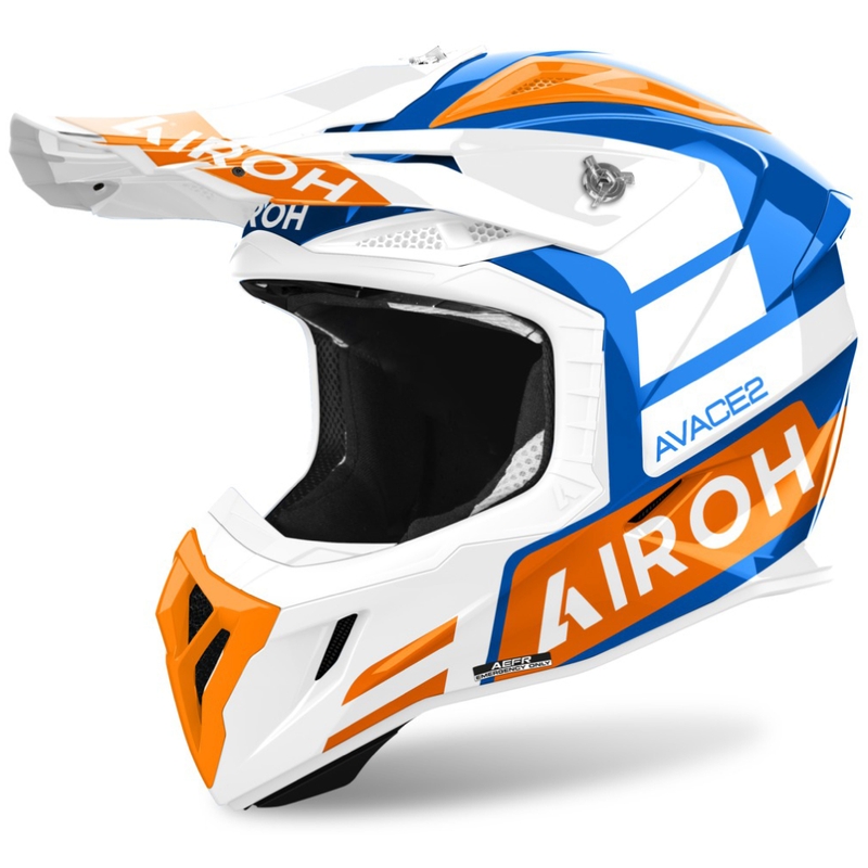 Casca Motocross Airoh Aviator Ace 2 Sake 2024 Portocaliu Lucios ...