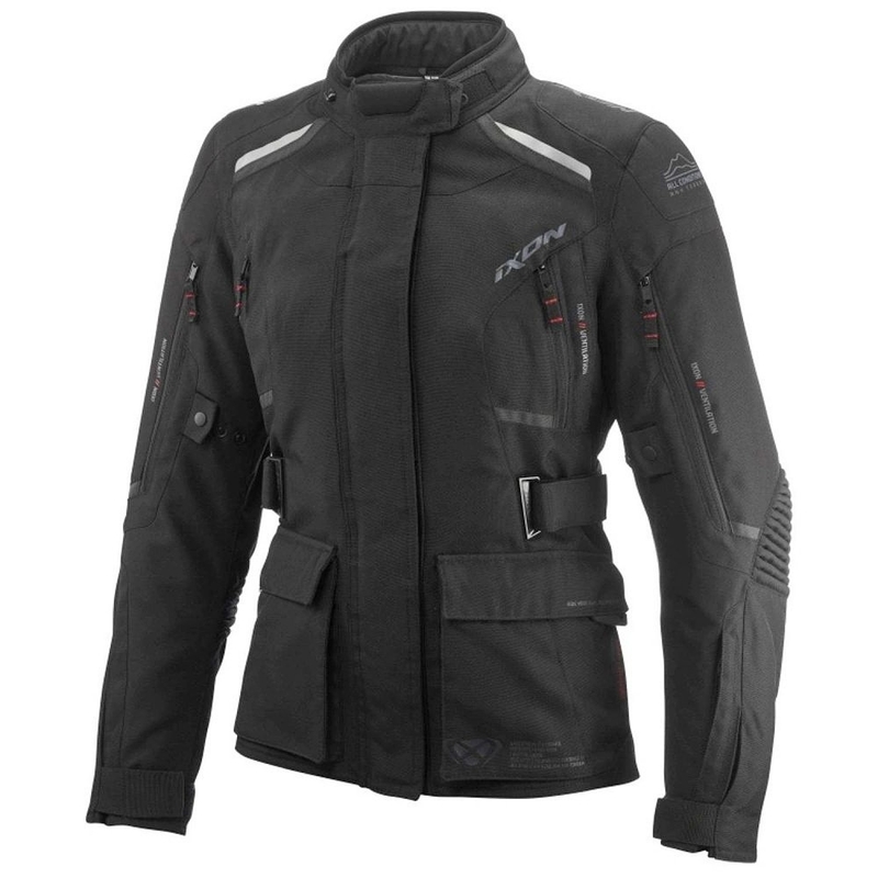 Geaca moto dama IXON Midgard neagra | Motozem.ro