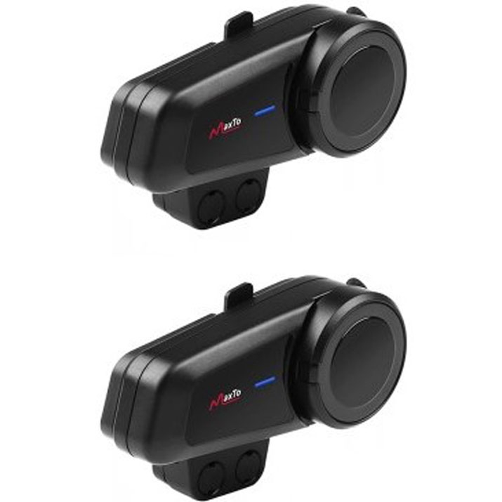 Set de 2 interfone Bluetooth MaxTo M2 | Motozem.ro
